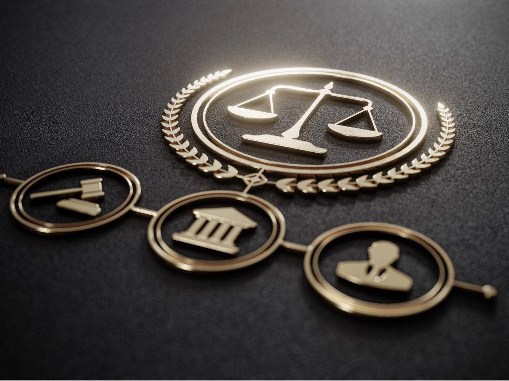 golden-scales-of-justice-and-legal-icons-symbolizing-law-and-order ...